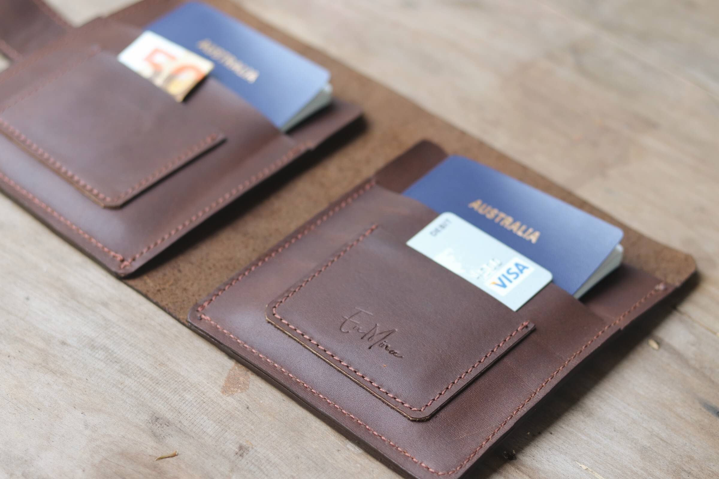 Passport Folder (2 passports) | En Mina Leather