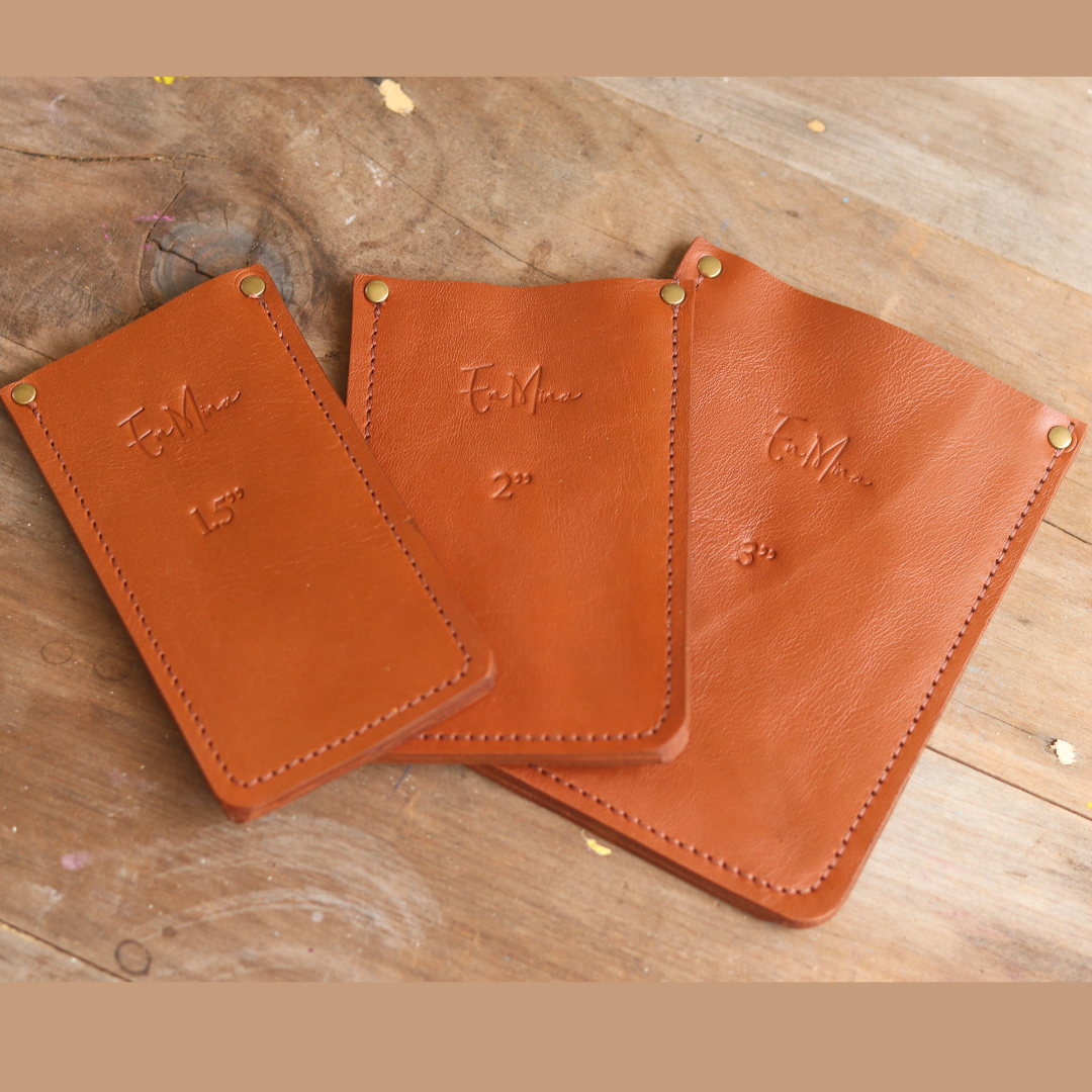 Framing & Pairing Chisel Covers | En Mina Leather